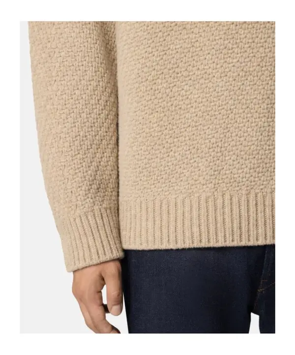 Stone Island Textured Crew Neck Knitted Jumper