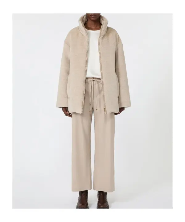 Max Mara High-neck Long-sleeve Padded Jacket - Nude