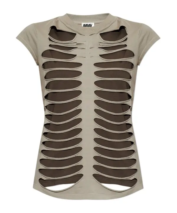 AVAVAV Cutout Short-sleeve Top