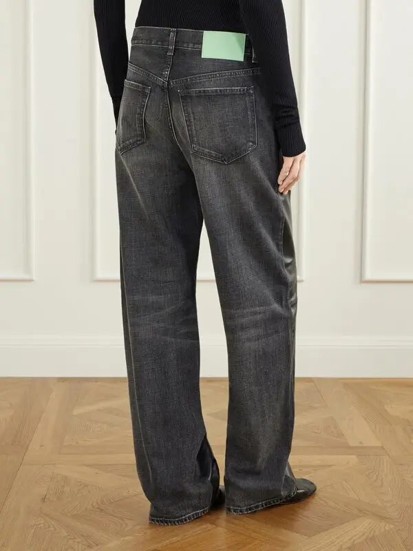 HAIKURE Paneled Wide-leg Jeans