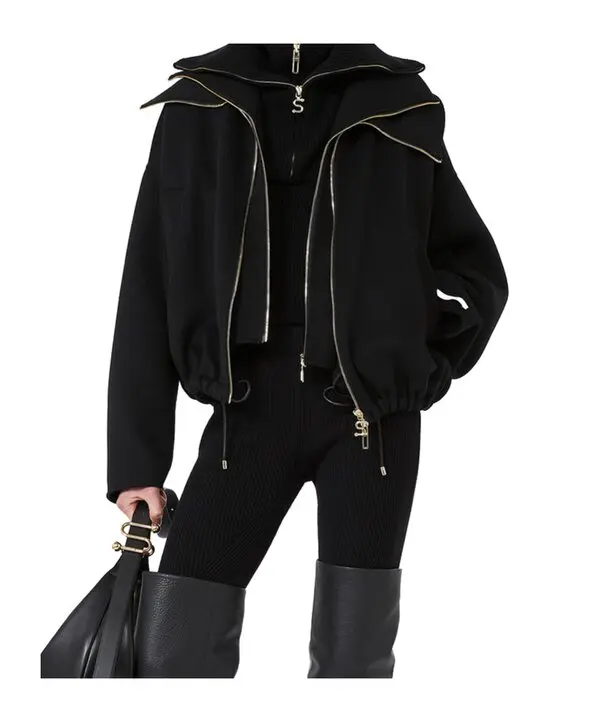 Sportmax Long-sleeve Casual Jacket - Black