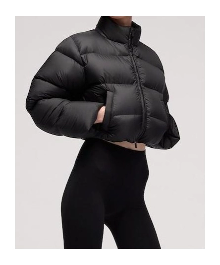 Gucci Crest Embroidered Puffer Jacket - Black