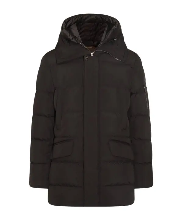 MOORER Long-sleeved Hooded Down Coat