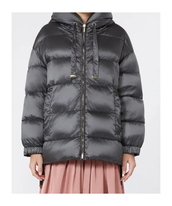 Max Mara Mtcariete Hooded Puffer Jacket - Medium Grey