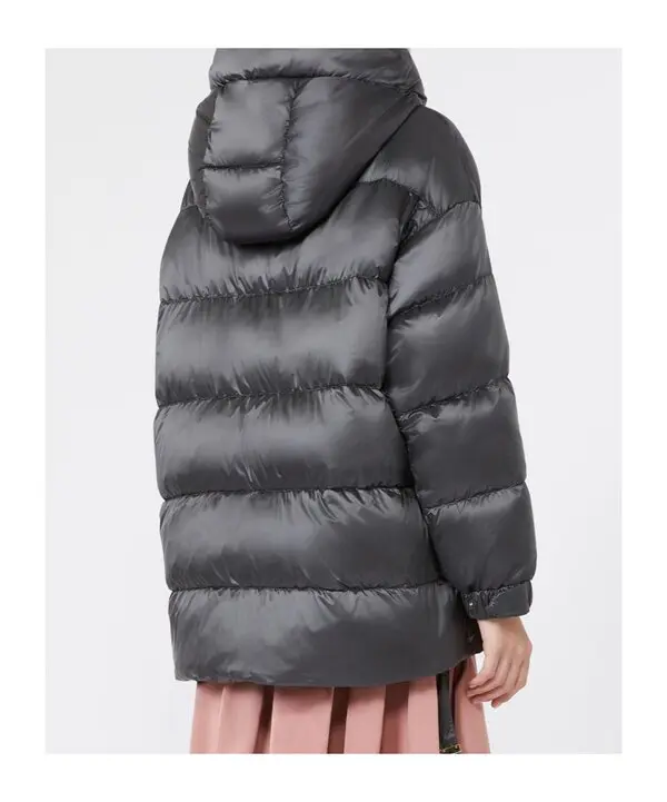 Max Mara Mtcariete Hooded Puffer Jacket - Medium Grey