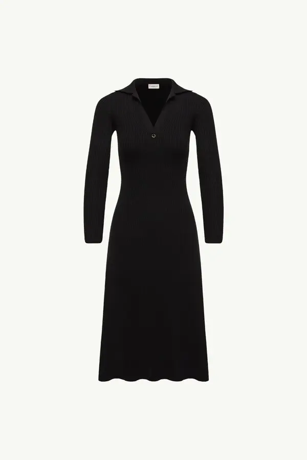 Moncler Wool Blend Knee-length Polo Dress