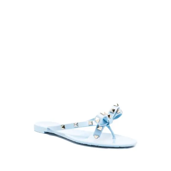 Valentino Garavani Rockstud Bow Detailed Sandals