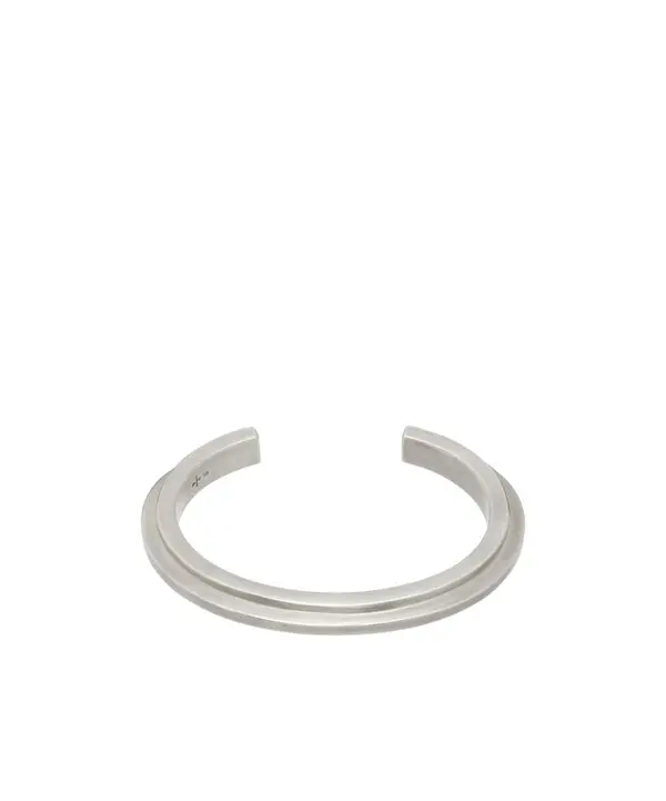 PARTS OF FOUR Ultra Reduction Ridge Bracelet - Acid Silver