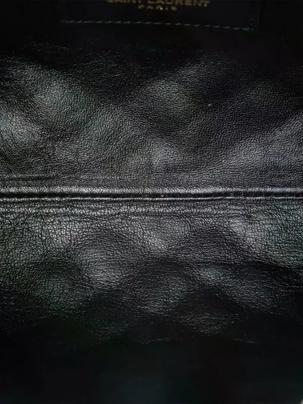 Saint Laurent 2022 Mini Quilted Lambskin Gaby Zippered Pouch Crossbody Bag