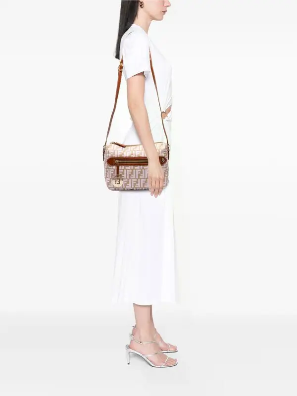 Fendi 2010-2026 Zucca Canvas Crossbody Bag - Brown