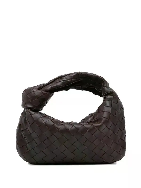 Bottega Veneta 2012-2026 Mini Nappa Intrecciato Jodie Hobo Bag - Brown