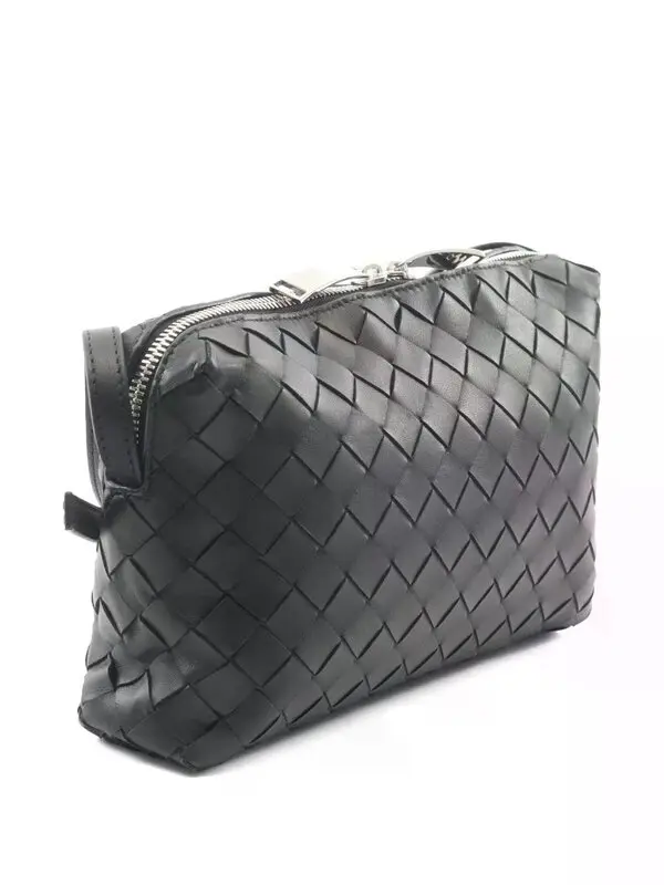 Bottega Veneta 2012-2026 Nappa Intrecciato Crossbody Bag - Black