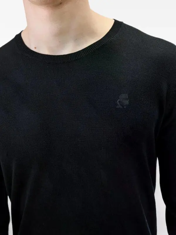 Karl Lagerfeld Cameo-embroidered Sweater