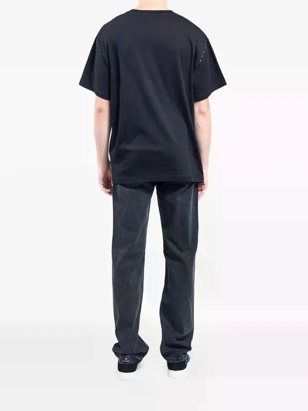 Just Cavalli Stud-embellished Eagle-print T-shirt