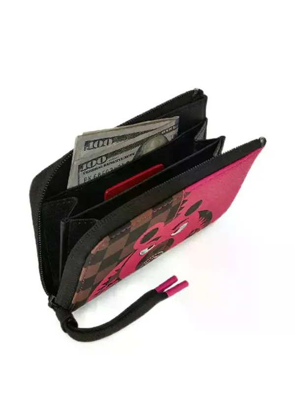 SPRAYGROUND Gumdrop Money Bear Shark Checkered Wallet