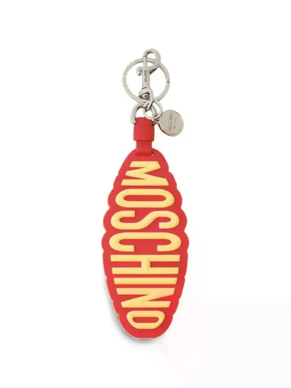 Moschino Logo-print Rubber Keyring