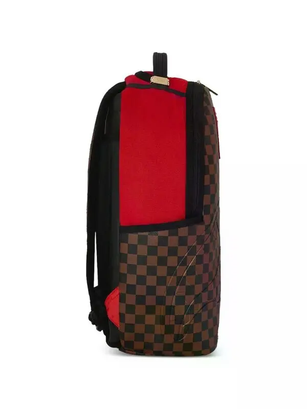 SPRAYGROUND Red Redemption Check-pattern Backpack