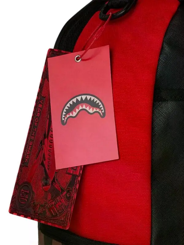SPRAYGROUND Red Redemption Check-pattern Backpack