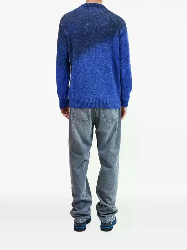 Versace Logo-intarsia Degradé Sweater