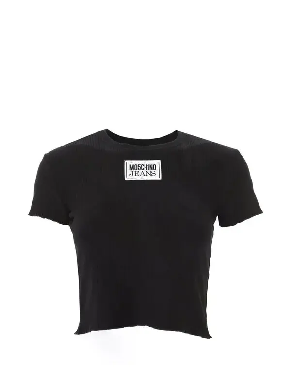 Moschino Logo-patch Ribbed T-shirt
