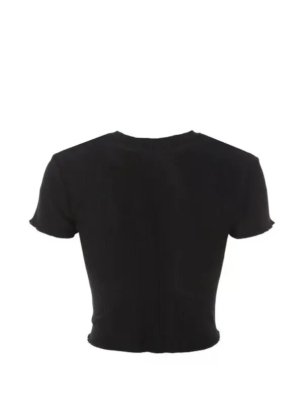 Moschino Logo-patch Ribbed T-shirt