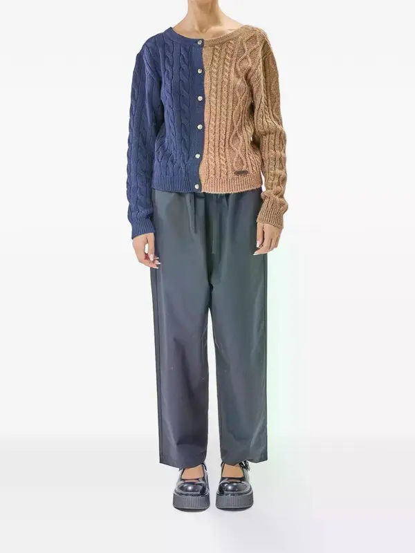 Moschino Inverso Cable-knit Cardigan