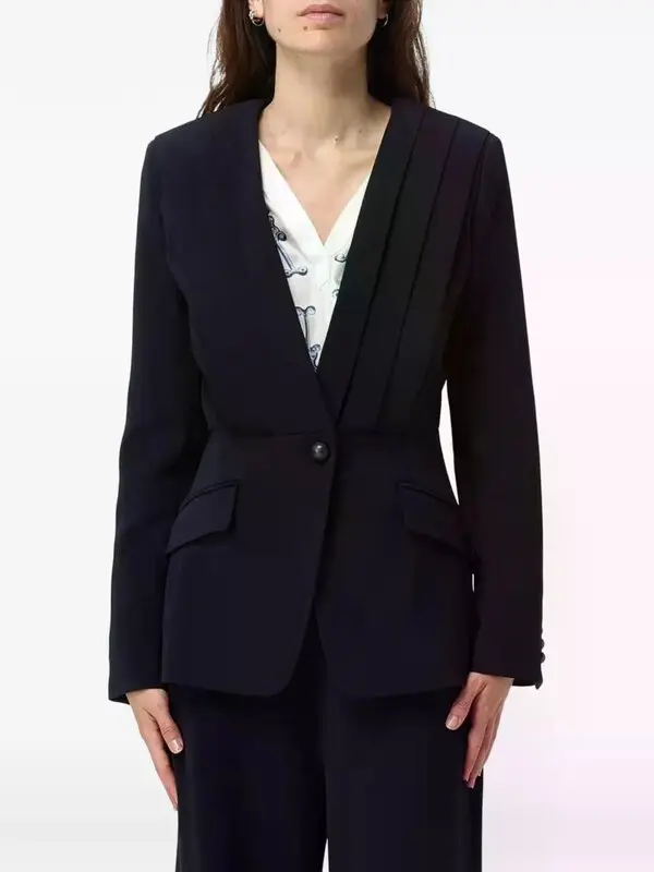 Max Mara Pleated Single-breasted Jacket