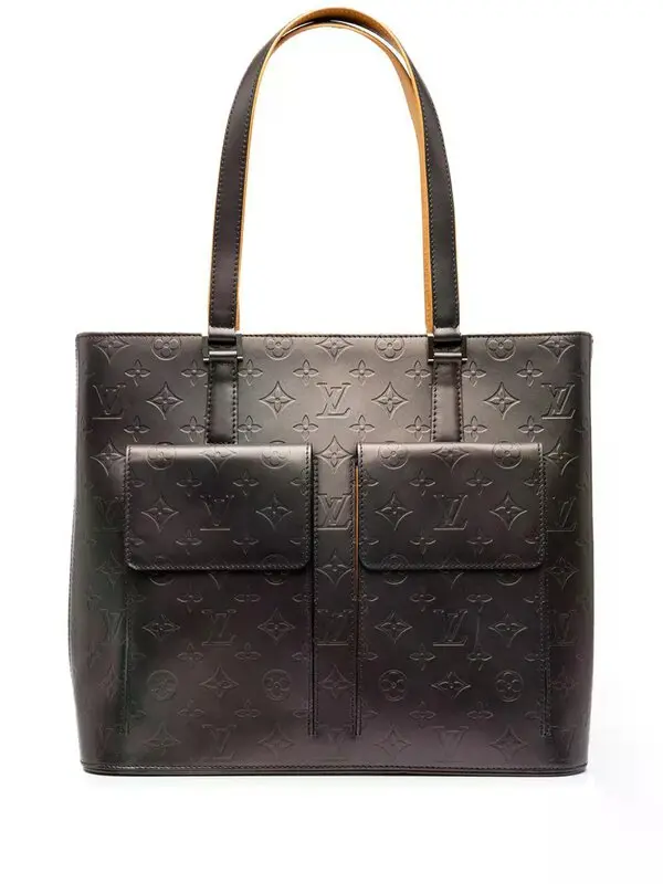 LOUIS VUITTON 2003 Monogram Mat Wilwood Tote Bag - Grey