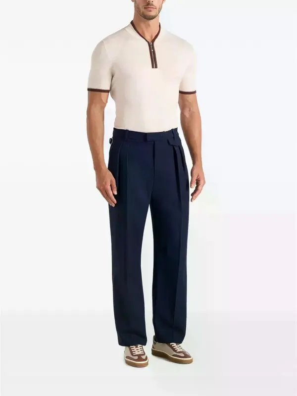 Manière De Voir Pierre Relaxed Fit Pleated Tailored Trousers