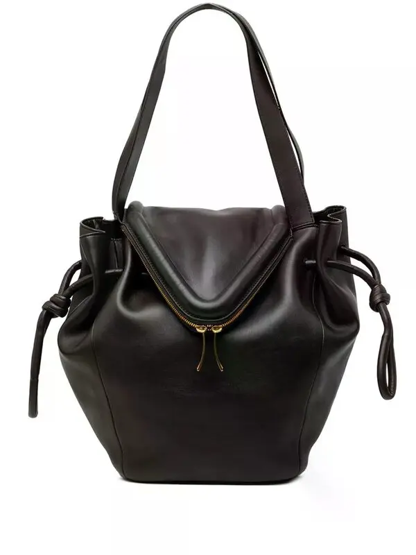 Bottega Veneta 2012-2026 Large Leather Beak Tote Bag - Brown