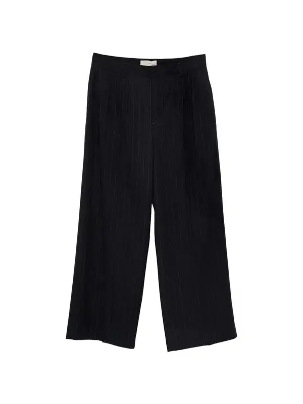 THESTROY Pinstripe Wide-leg Trousers