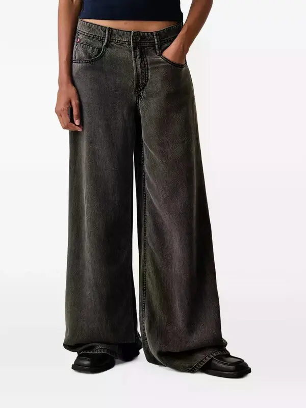 Miss Sixty Washed Wide-leg Jeans