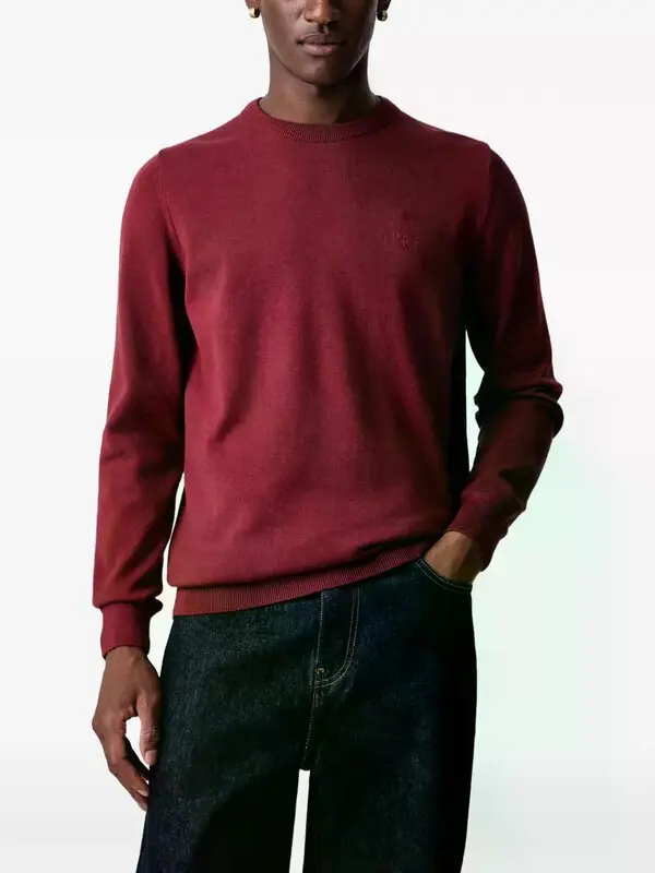 Barbour Logo-embroidered Crew-neck Sweater