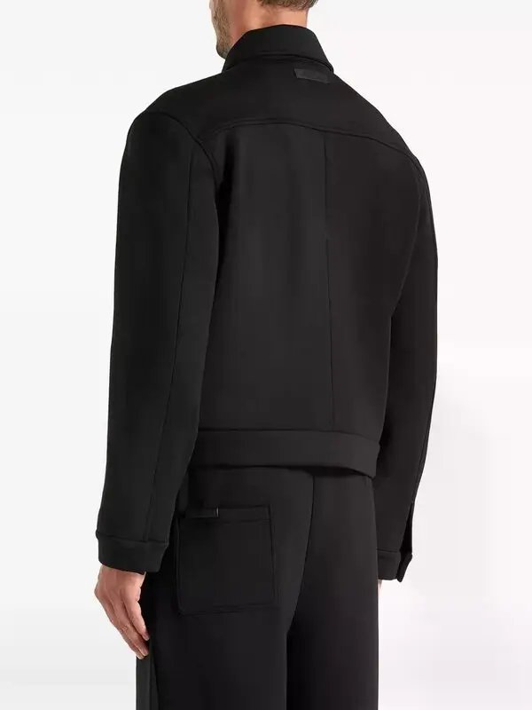Manière De Voir Kairo Neoprene Trucker Jacket