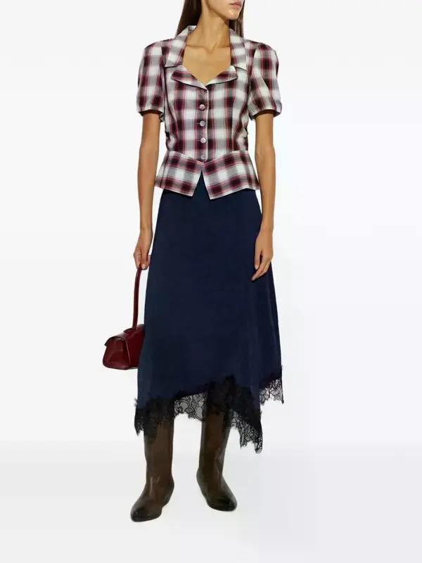 Baum Und Pferdgarten Sophie Lace-trim Asymmetric Skirt