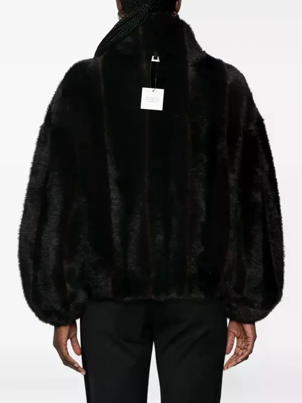 Apparis Faux-fur Funnel-neck Coat