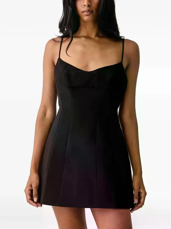 Bardot Branca Panelled Sweetheart-neck Mini Dress