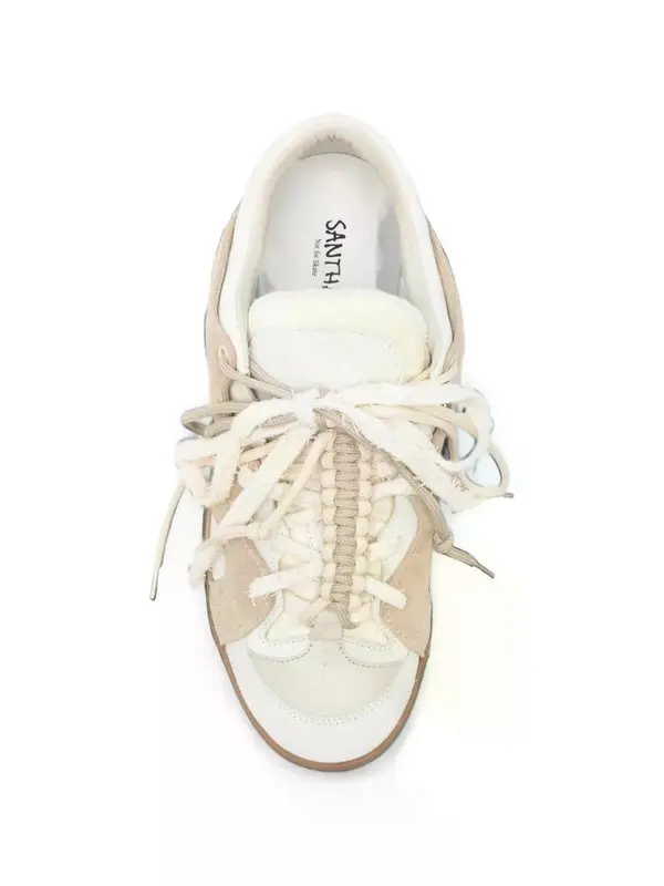 SANTHA Panelled Lace-up Sneakers