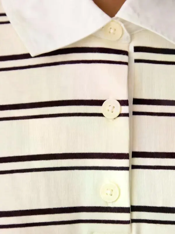 Marc O'polo Striped Long-sleeve Polo Shirt - Yellow