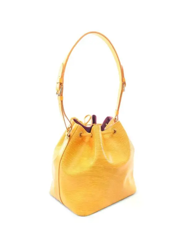 LOUIS VUITTON 1995 Petit Epi Noé Tote Bag - Yellow