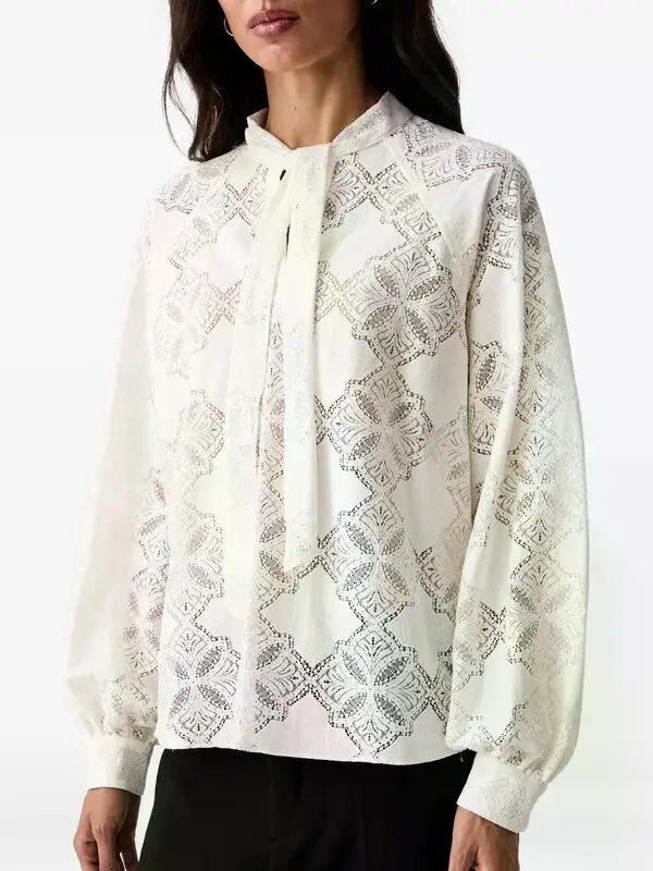 MOS MOSH Tamlyn Tie-neck Blouse