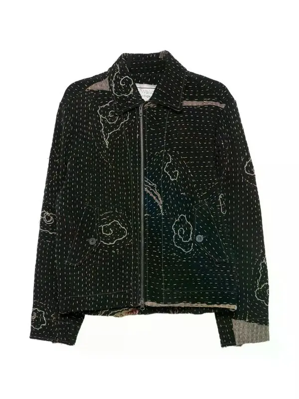By Walid Dragon-embroidered Quilted Jacket