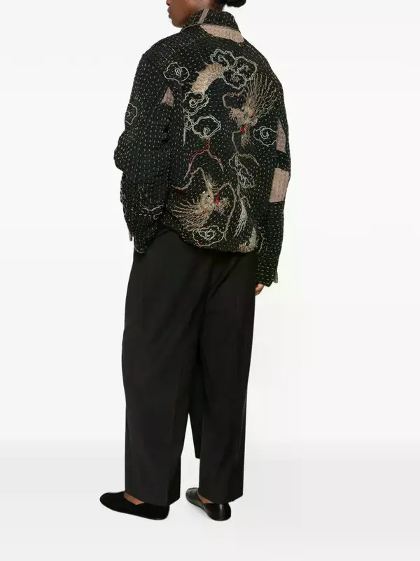 By Walid Dragon-embroidered Quilted Jacket