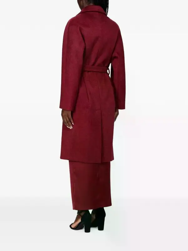 HANITA Belted-waist Notched-lapels Coat