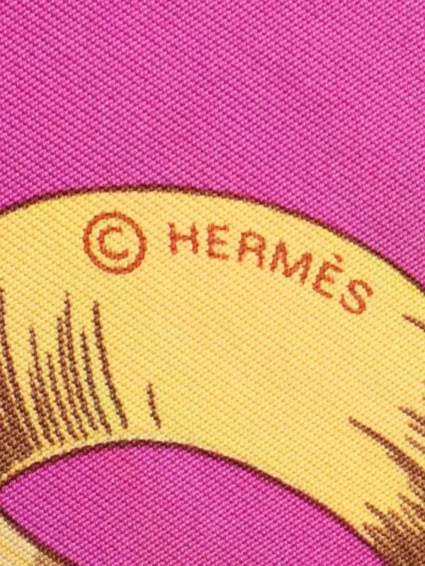 Hermès 2010s Silk Scarf - Purple