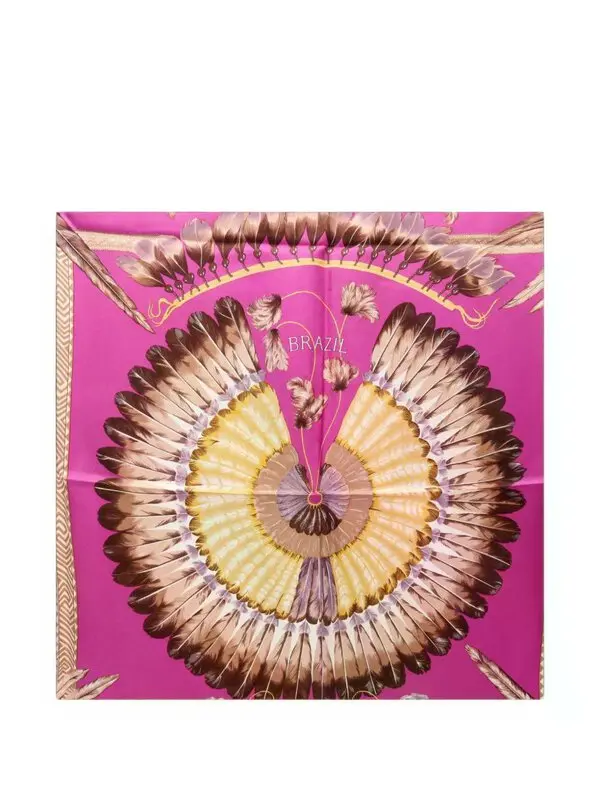Hermès 2010s Silk Scarf - Purple