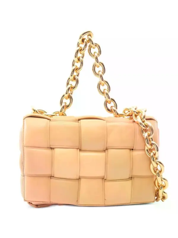 Bottega Veneta 2010s Chain Cassette Shoulder Bag - Neutrals