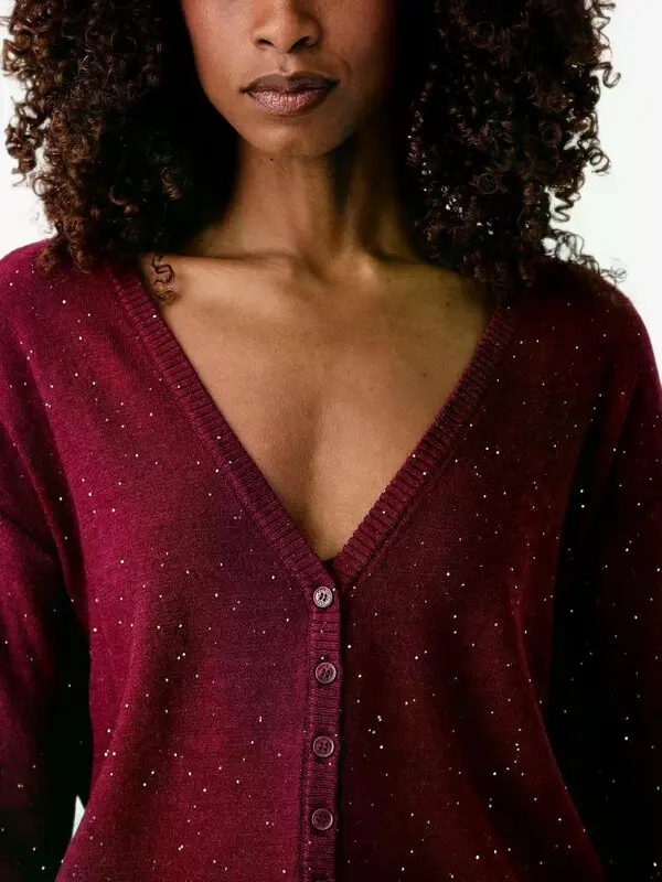 Patrizia Pepe Rhinestone-embellished Cardigan