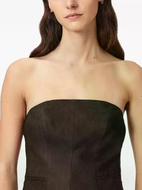ALLSAINTS Charley Strapless Peplum Top