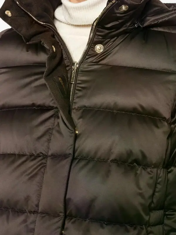 MOORER Delia Hooded Quilted Jacket
